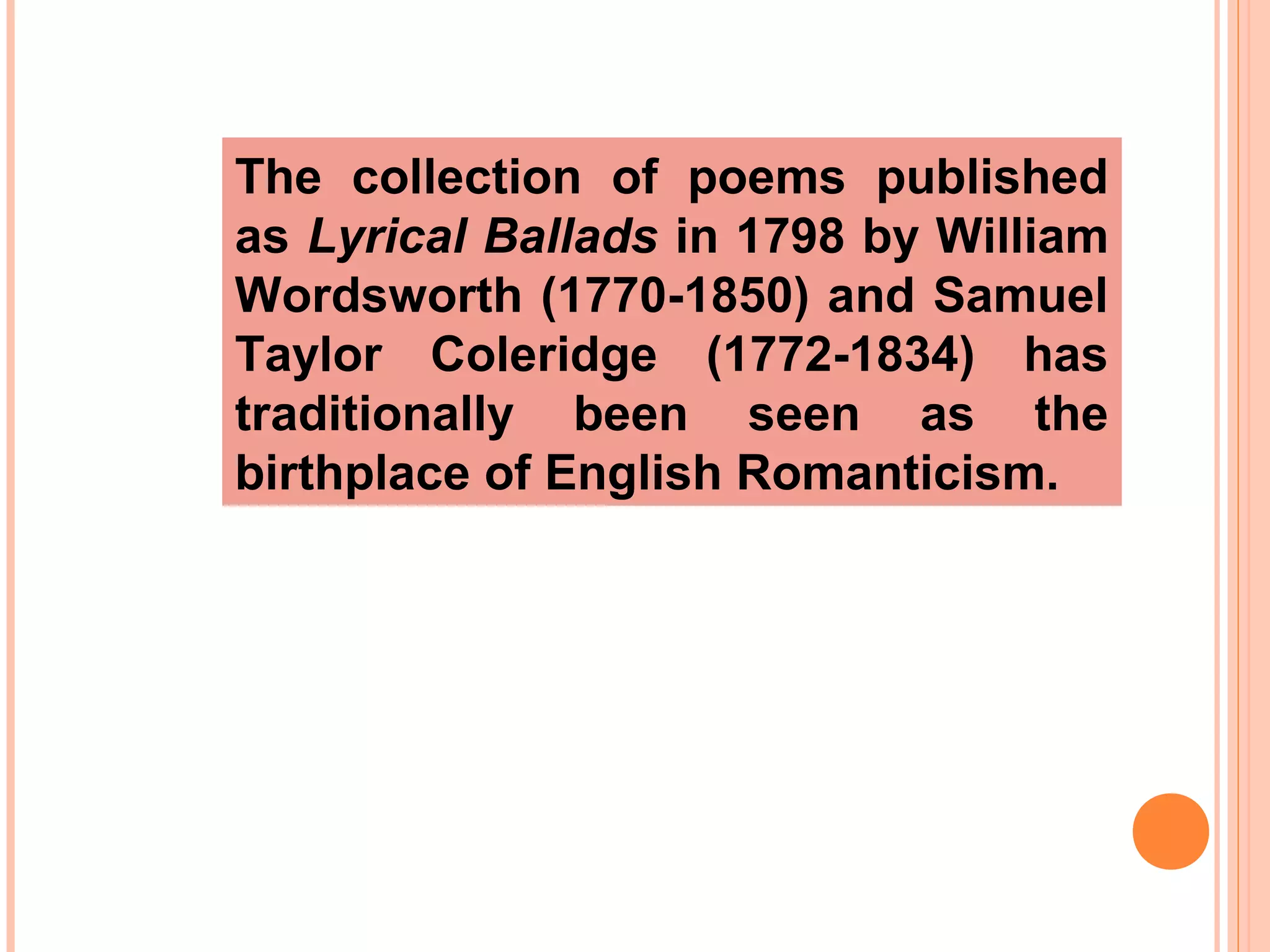 Introduction to romanticism | PPT