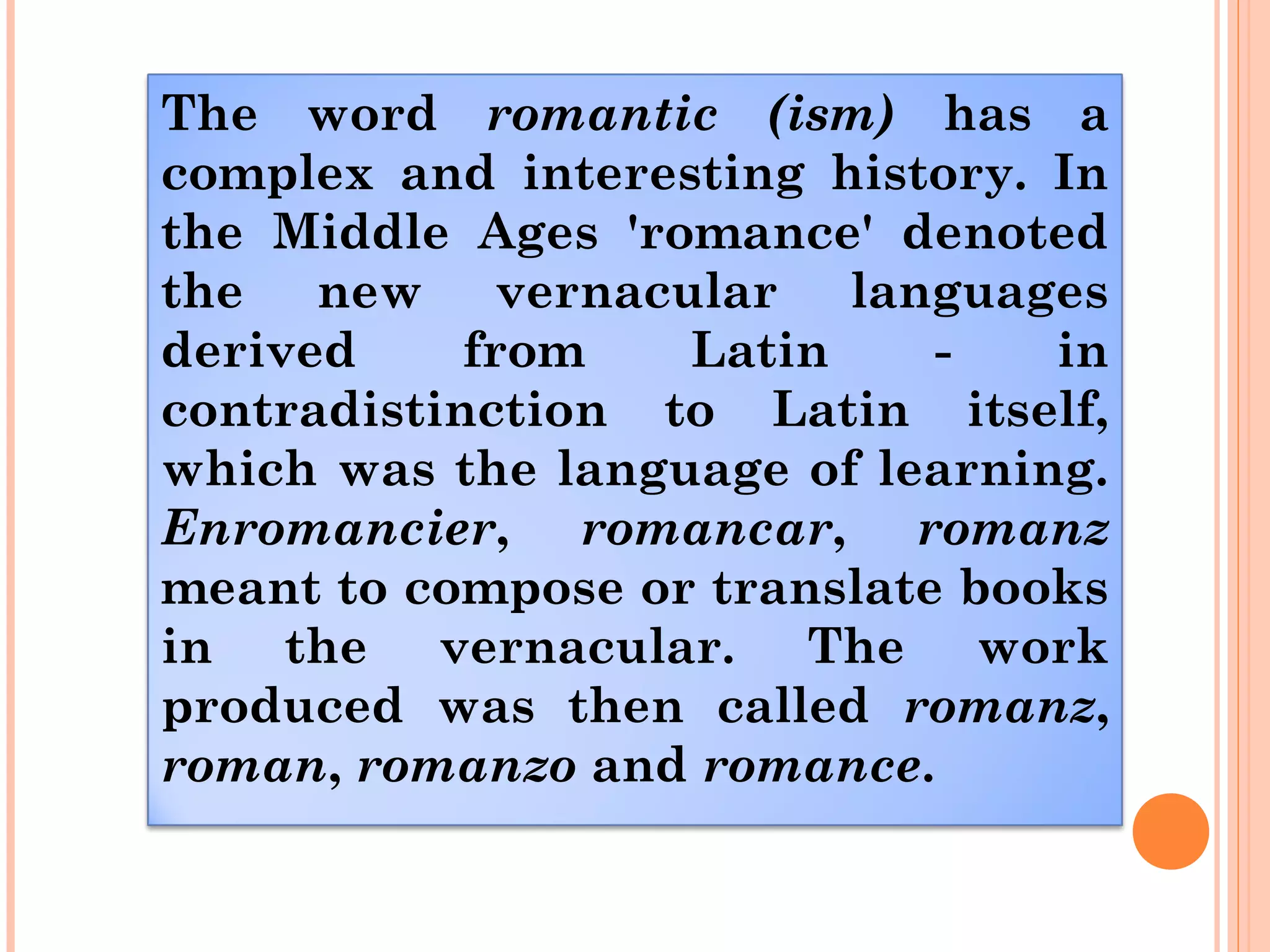 Introduction to romanticism | PPT