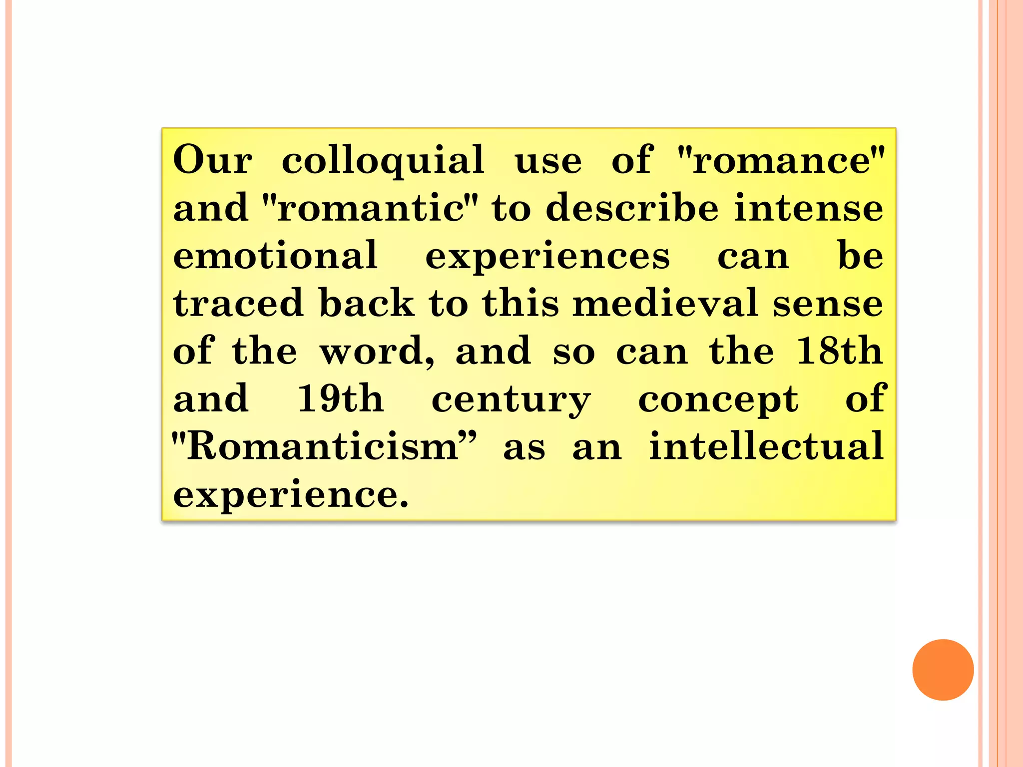 Introduction to romanticism | PPT