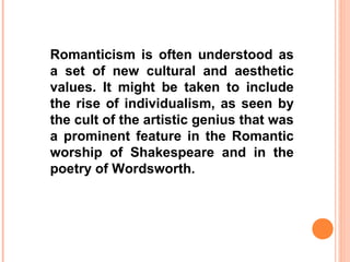 Introduction to romanticism | PPT