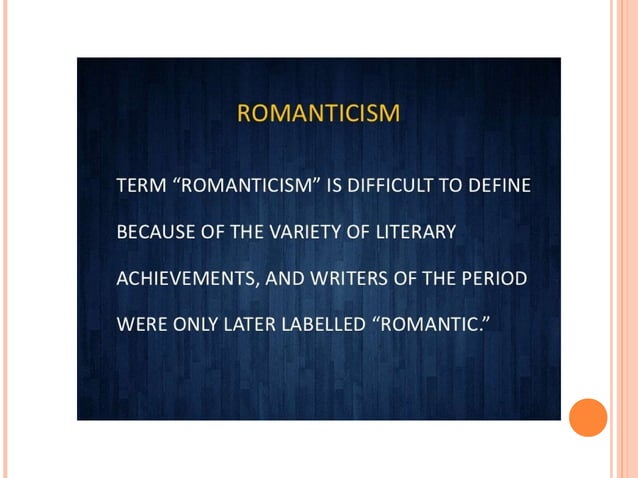Introduction to romanticism | PPT
