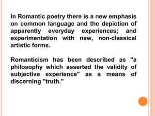 Introduction to romanticism | PPT