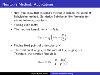 Introduction to root finding | PDF