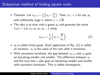 Introduction to root finding | PDF
