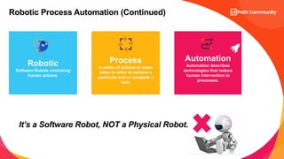 Introduction to RPA and Document Understanding | PDF