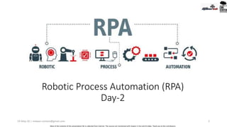 Introduction to Robotic Process Automation_EMK_2nd Class | PPT