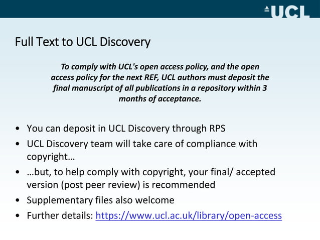 Introduction to RPS and IRIS at UCL IOE | PPT