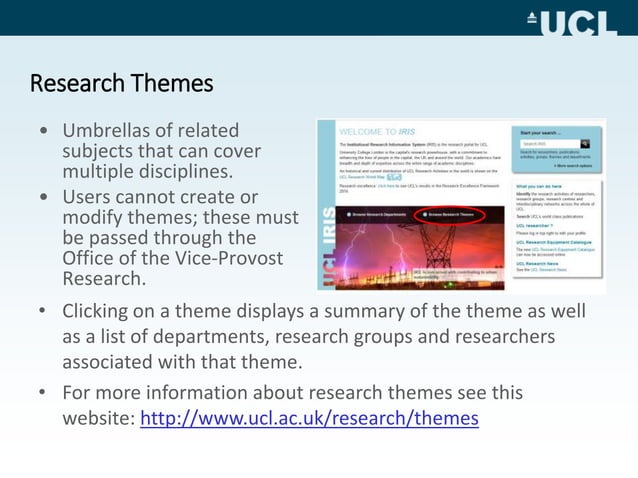 Introduction to RPS and IRIS at UCL IOE | PPT