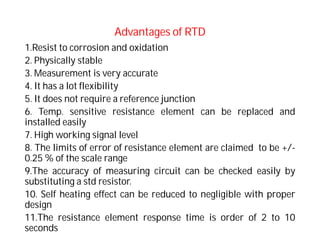 Introduction to rtd and thermocouple by yogesh k. kirange | PDF