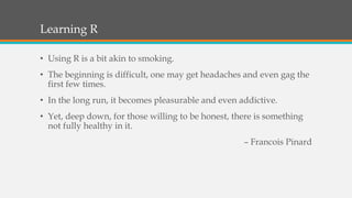 Introduction to R for Learning Analytics Researchers | PPTX