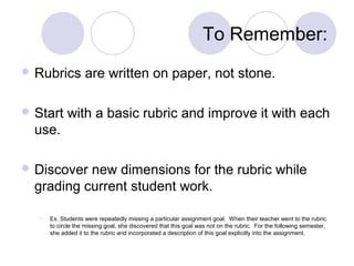 Introductionto rubrics | PPT | Educational Assessment | Education