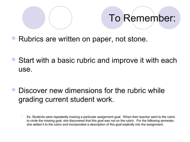 Introductionto rubrics | PPT | Educational Assessment | Education