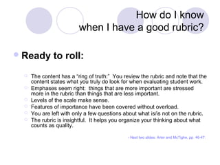 Introductionto rubrics | PPT | Educational Assessment | Education