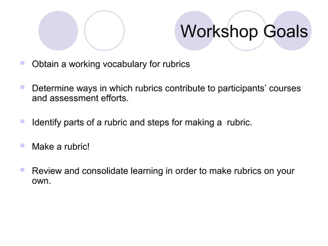 Introductionto rubrics | PPT | Educational Assessment | Education