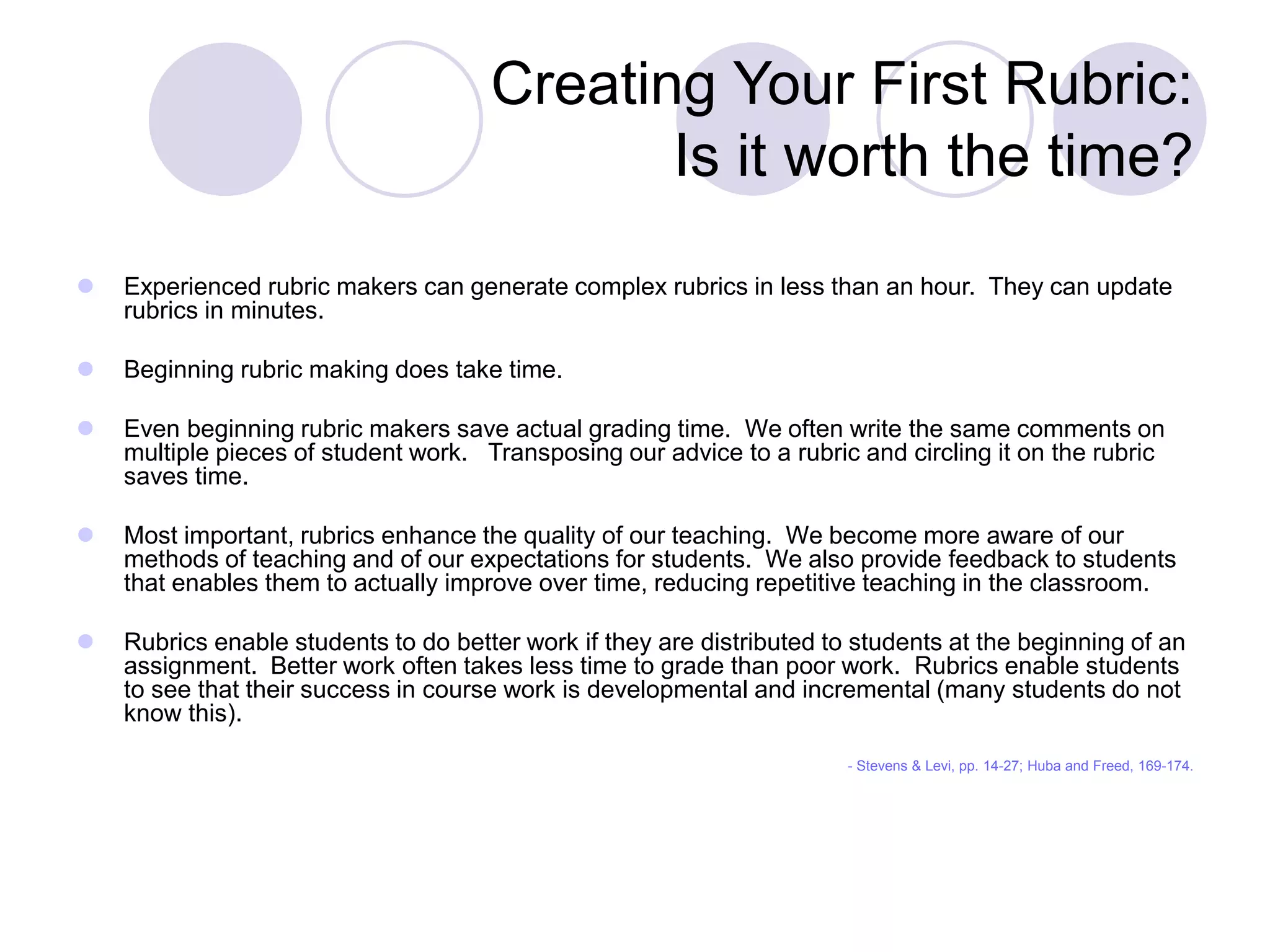 IntroductiontoRubrics.ppt | Educational Assessment | Education