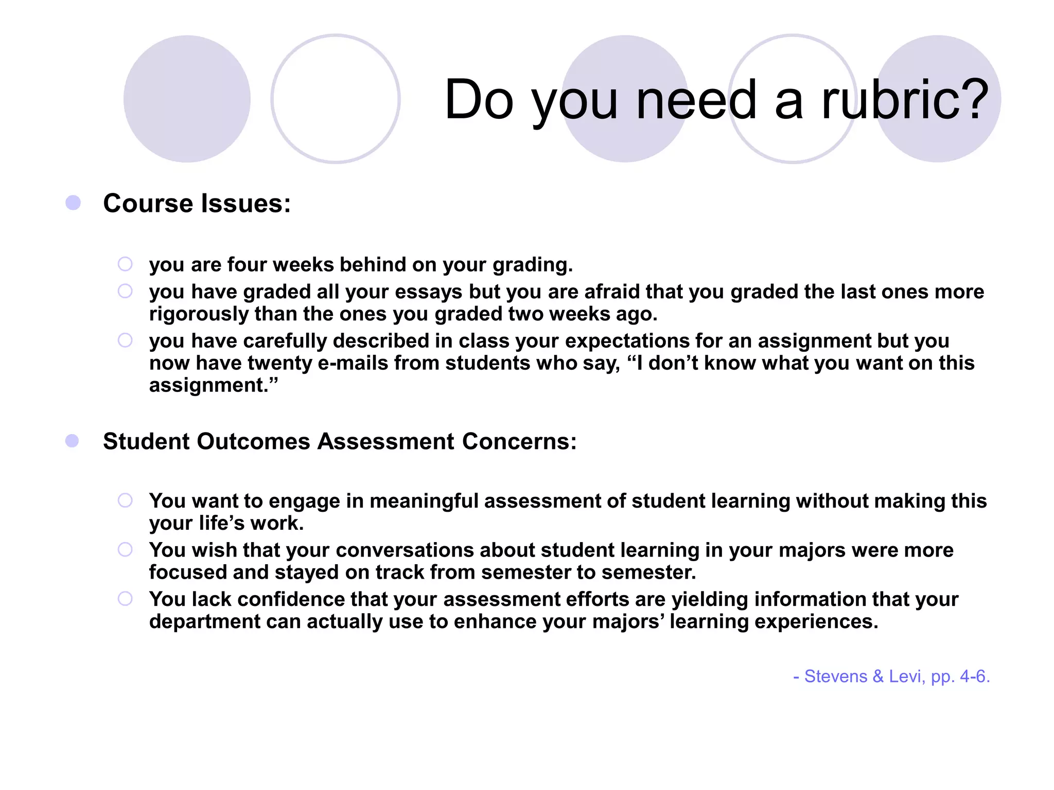 IntroductiontoRubrics.ppt | Educational Assessment | Education