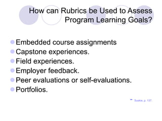 IntroductiontoRubrics.ppt | Educational Assessment | Education