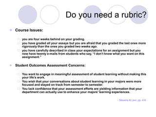 IntroductiontoRubrics.ppt | Educational Assessment | Education