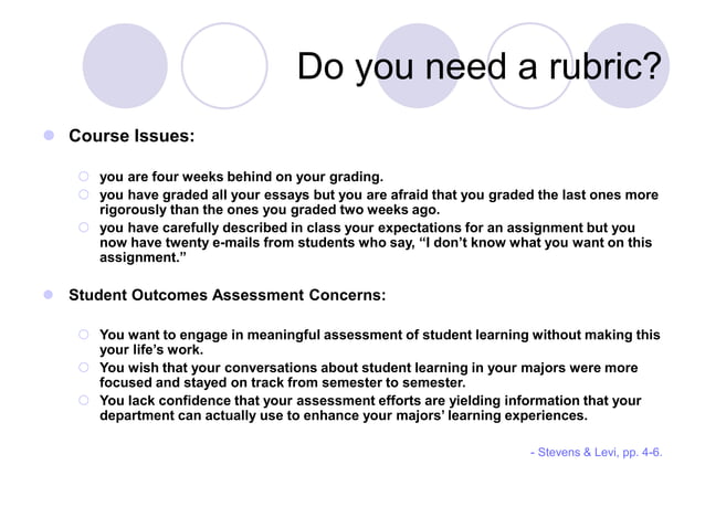 IntroductiontoRubrics.ppt | Educational Assessment | Education