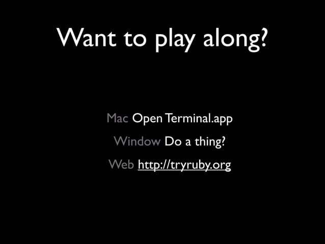 Introduction to Ruby | PPT