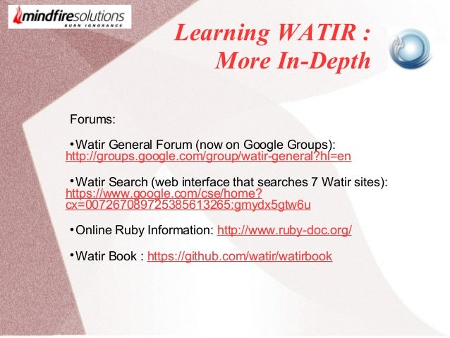 Introduction To Ruby Watir Web Application Testing In Ruby