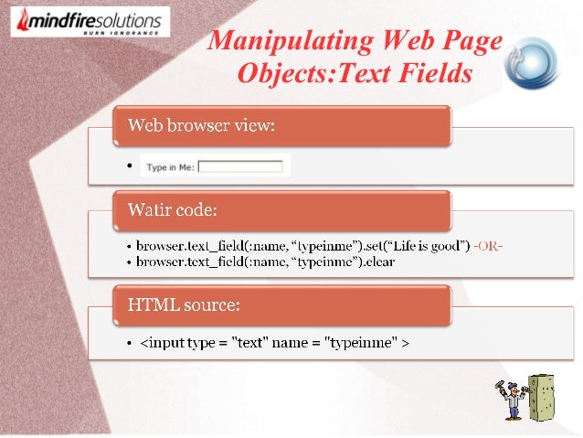 Introduction To Ruby Watir Web Application Testing In Ruby