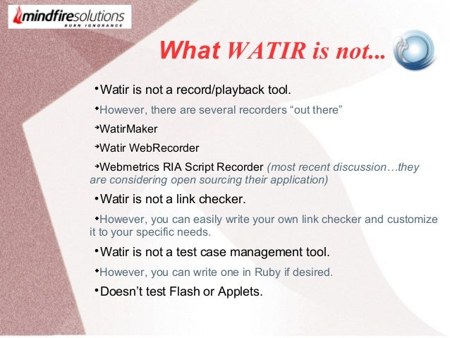 Introduction To Ruby Watir Web Application Testing In Ruby