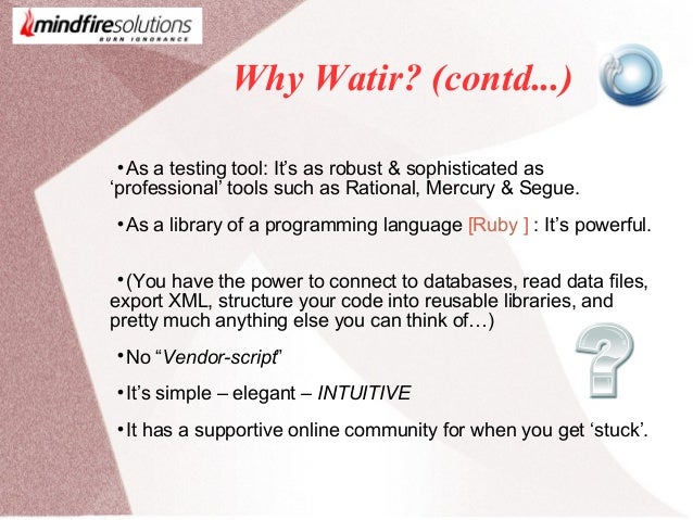 Introduction To Ruby Watir Web Application Testing In Ruby