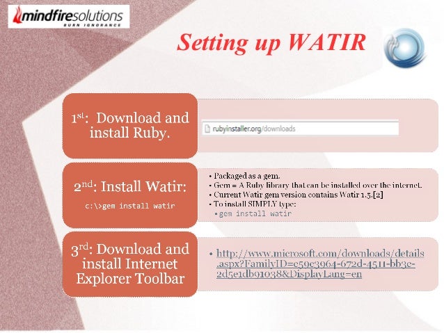 Introduction To Ruby Watir Web Application Testing In Ruby