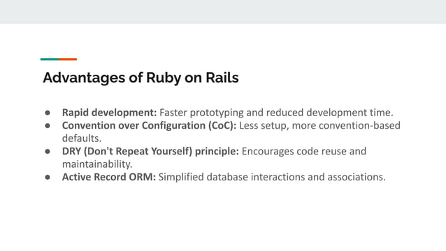 Introduction to Ruby on Rails.pdf | Programming Languages | Computing Introduction to Ruby on Rails.pdf | Programming Languages | Computing