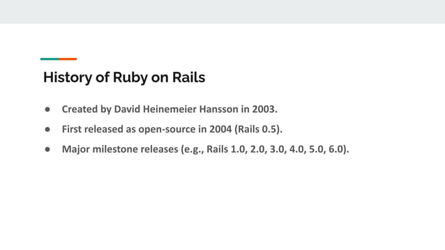 Introduction To Ruby On Railspdf Programming Languages Computing