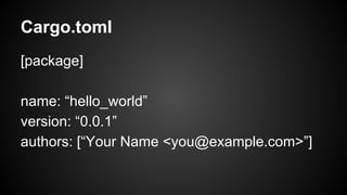 Introduction to rust | PDF