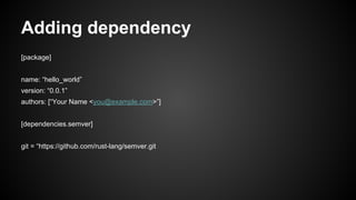 Introduction to rust | PDF