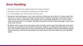 Introduction To Rust part II Presentation | PPT