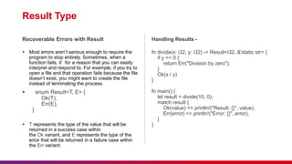 Introduction To Rust part II Presentation | PPT