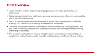 Introduction To Rust part II Presentation | PPTX