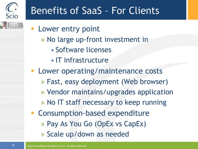Introduction To Saa S Tech Ba Apr 2009 | PPTX