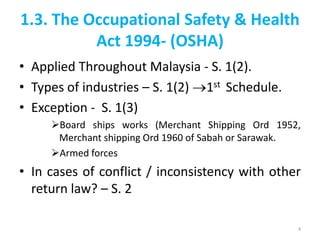 Introduction to safety & health law a brief overview | PPT