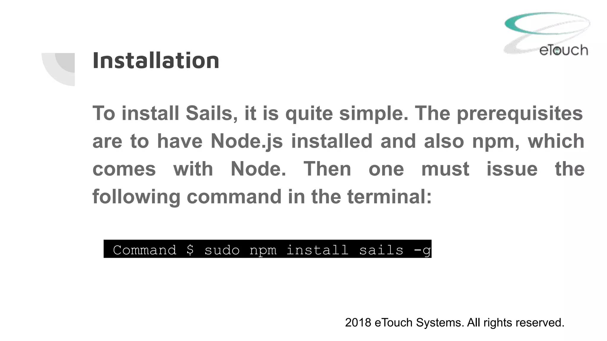 Introduction to sails.js