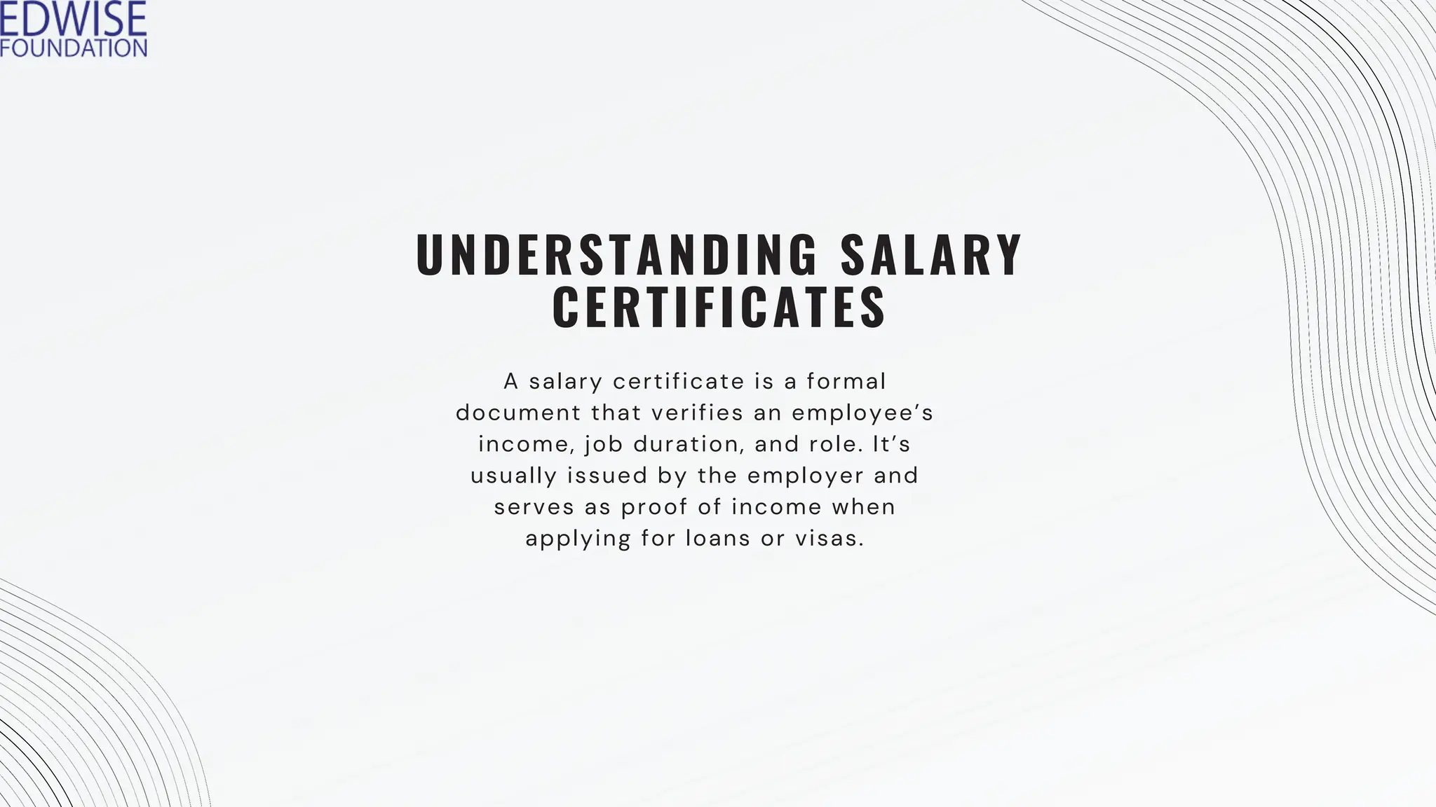 Understanding Salary Certificates for Student Visa Applications | PDF