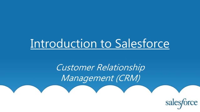 Introduction to Salesforce Platform - Basic | PPTX | Cloud Computing | Internet