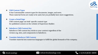 Introduction To Salesforce Content Management System (CMS) | PPTX