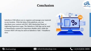 Introduction To Salesforce Content Management System (CMS) | PPTX