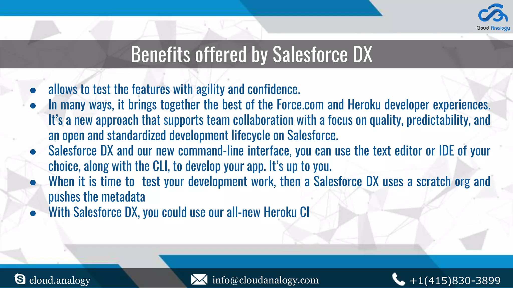 Introduction To Salesforce Dx Ppt