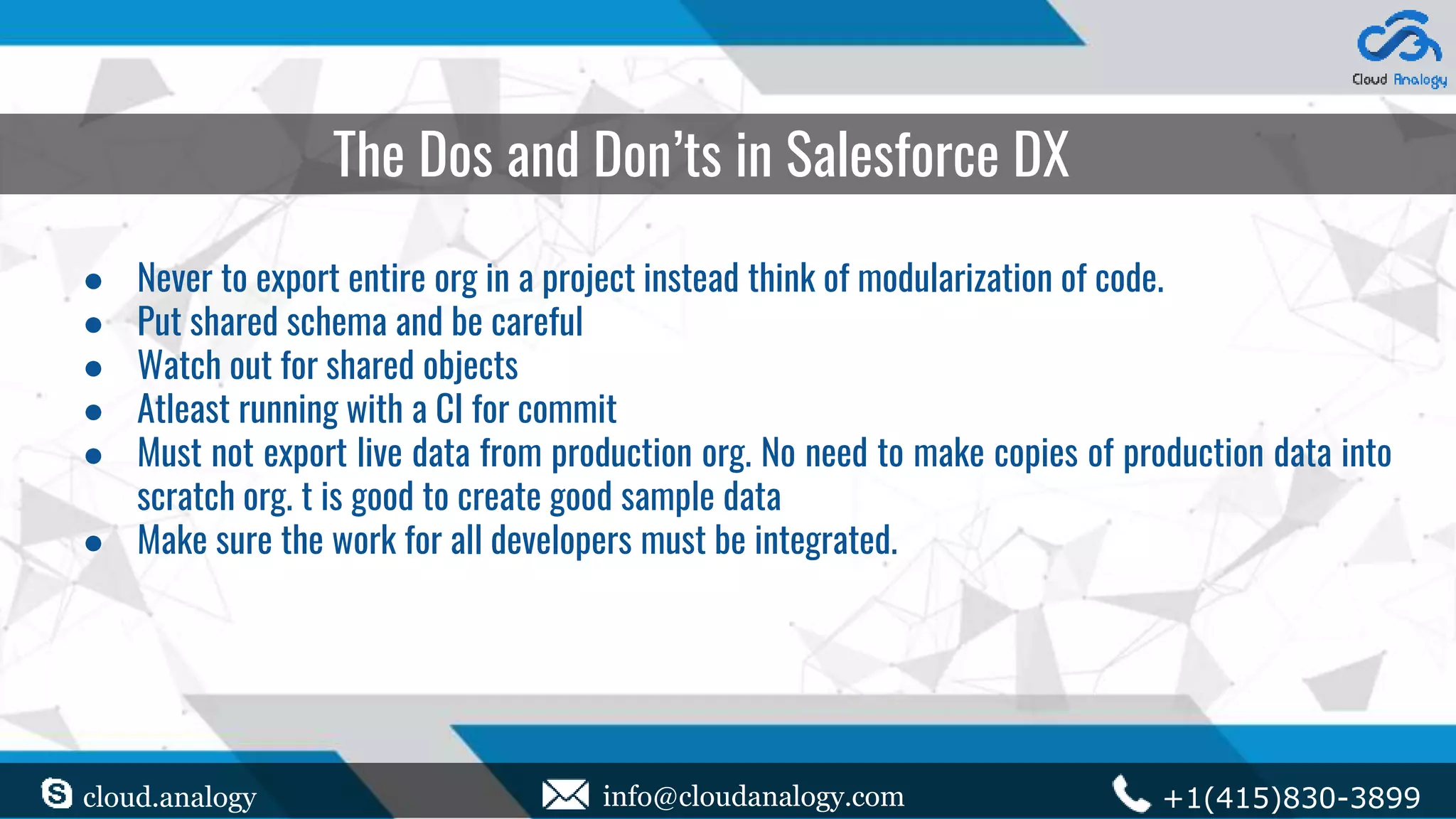 Introduction to Salesforce Dx | PPTX