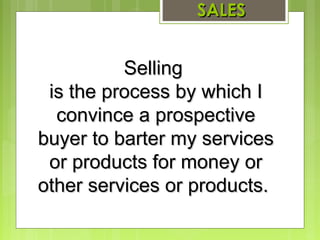 Introduction to sales & marketing | PPT
