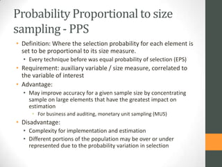 Introduction to sampling | PPTX