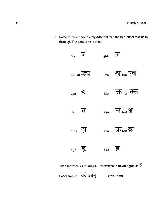 Sanskrit Alphabet Worksheet