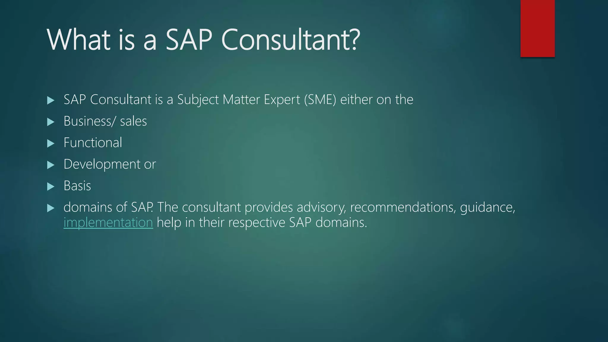 Introduction to sap | PPTX