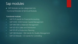 Introduction to sap | PPTX